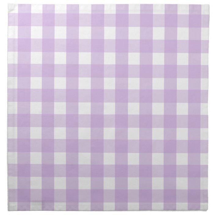 Purple Gingham Pattern Napkin | Zazzle.com