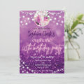 Purple Glitter 40th Birthday Euphoria Invitation | Zazzle