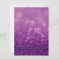 Purple Glitter 50th Birthday Euphoria Invitation | Zazzle