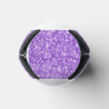 Purple Glitter And Heart Can Cooler | Zazzle