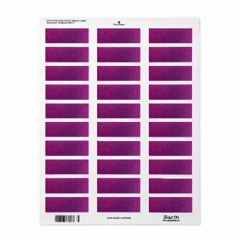 Purple Glitter Background Glittery Sparkle Label | Zazzle