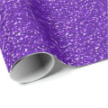 Purple Glitter Gift Wrap | Zazzle