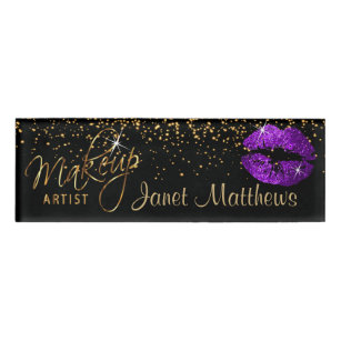 Purple Name Tags | Zazzle
