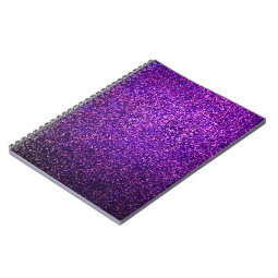 purple glitter notebook | Zazzle