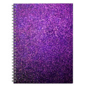 purple glitter notebook | Zazzle