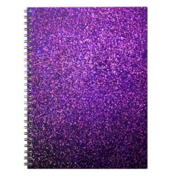 purple glitter notebook | Zazzle