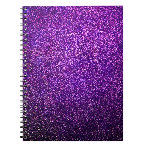 purple glitter notebook | Zazzle