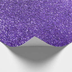 Purple glitter wrapping paper | Zazzle