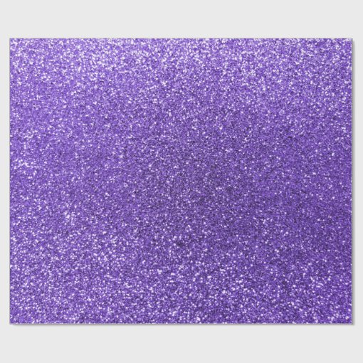 Purple glitter wrapping paper | Zazzle