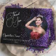 Purple Glitz Pageant Thank You Card | Zazzle