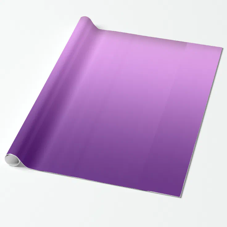Purple Glossy Wrapping Paper, 30 in x 6 ft Wrapping Paper | Zazzle