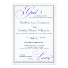God is Love Christian Script Wedding Invitation | Zazzle.com
