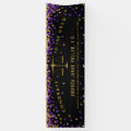 Purple & Gold Banner Law School Graduation Party | Zazzle