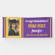 Purple Gold Congrats Grad Custom Photo Graduation Banner | Zazzle