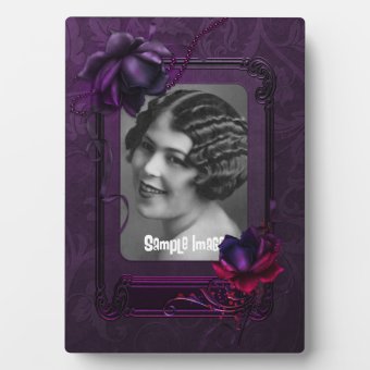 Purple Gothic Art Frame Plaque | Zazzle