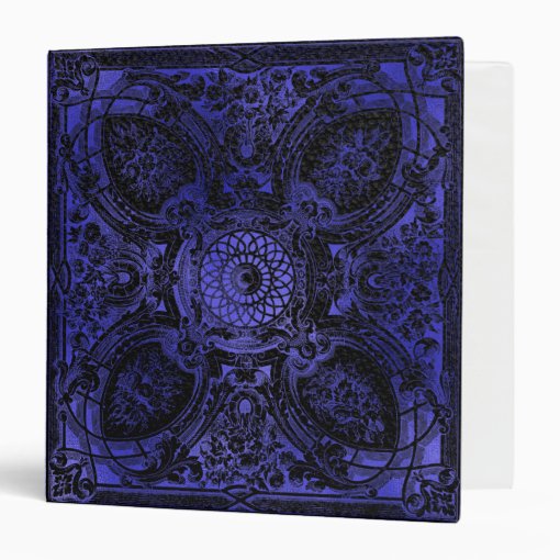 Purple Gothic Black Leather Book of Shadows 3 Ring Binder | Zazzle