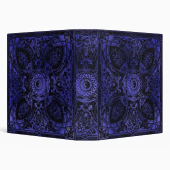 Purple Gothic Black Leather Book of Shadows 3 Ring Binder | Zazzle
