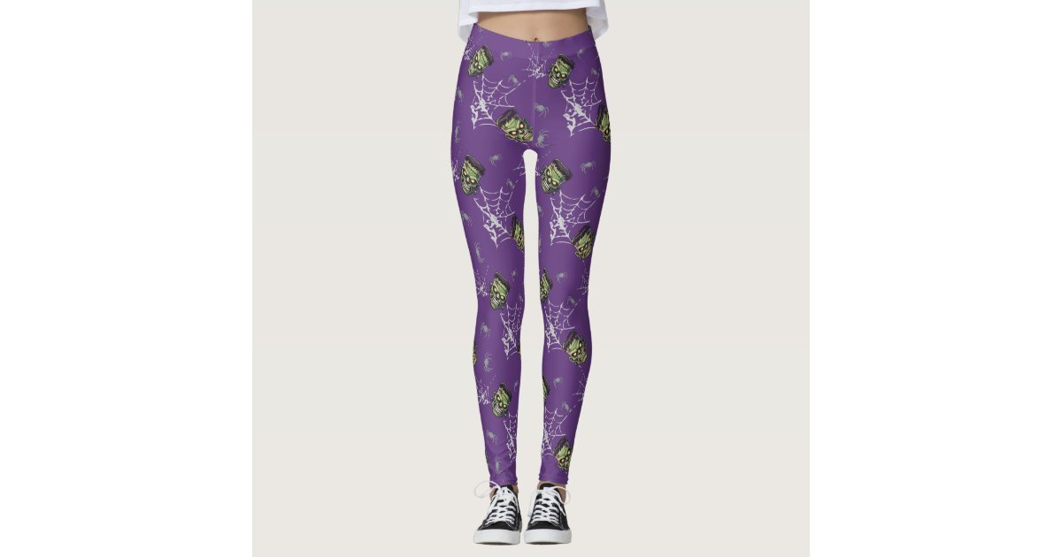 Purple Gothic Frankenstein Leggings ️驪 | Zazzle
