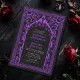 Purple Gothic Vampire Cathedral Wedding Invitation | Zazzle