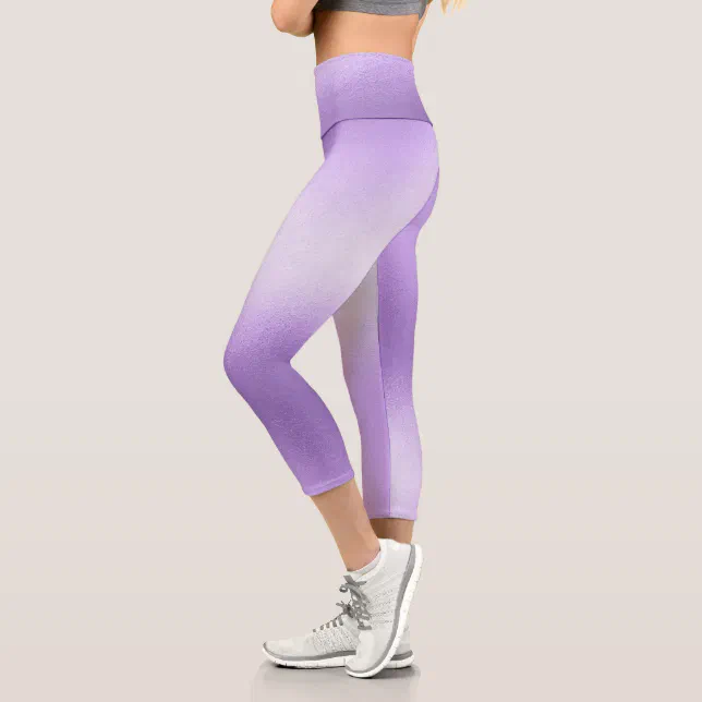 Purple gradient fade to white modern tights | Zazzle