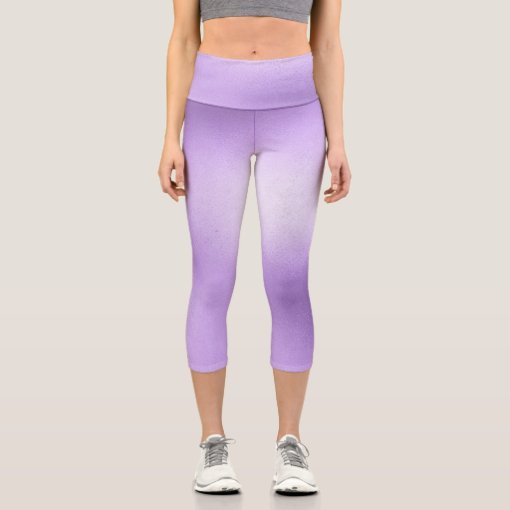 Purple gradient fade to white modern tights | Zazzle