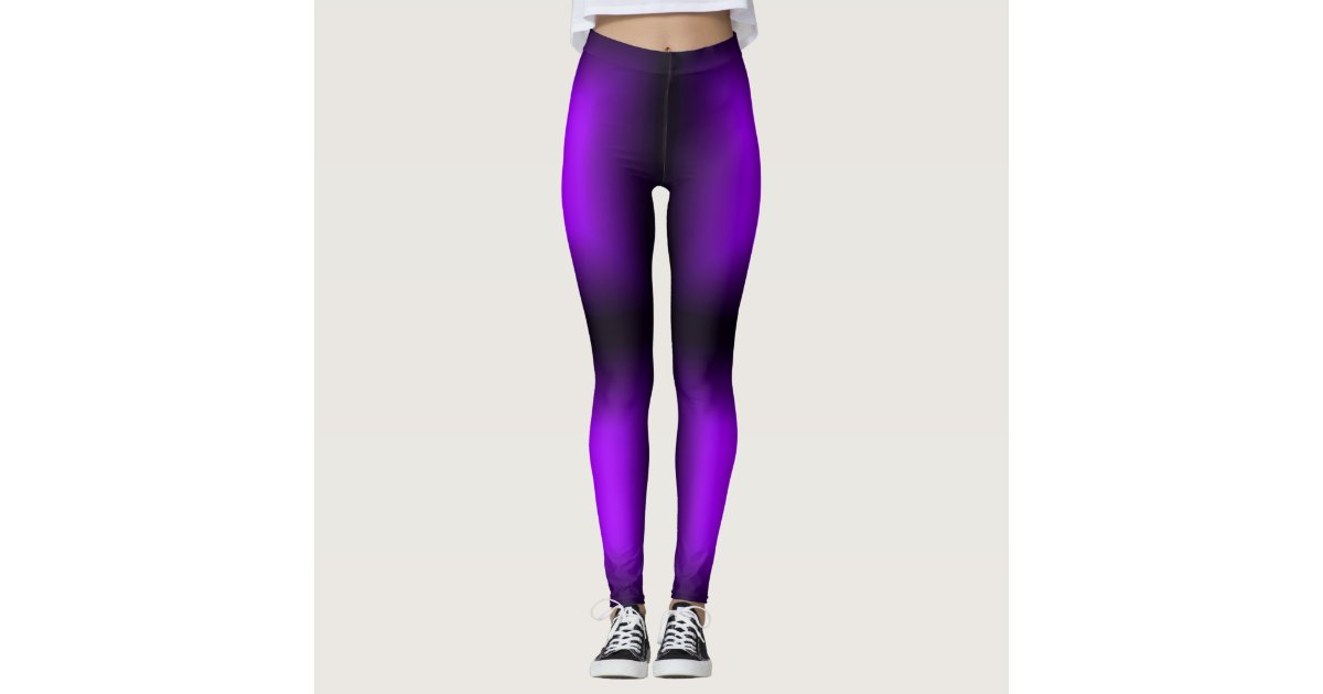 Purple Gradient Leggings | Zazzle