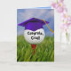 Purple Graduation Cap On Golf Ball Card | Zazzle
