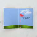 Purple Graduation Cap On Golf Ball Card | Zazzle