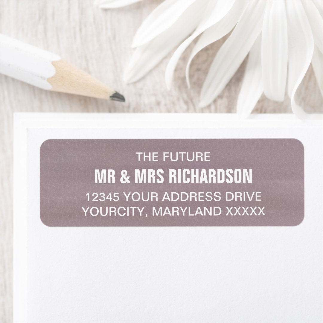 Purple Grape Wedding Return Address Labels | Zazzle