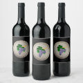 Purple Grapes Wine Label | Zazzle