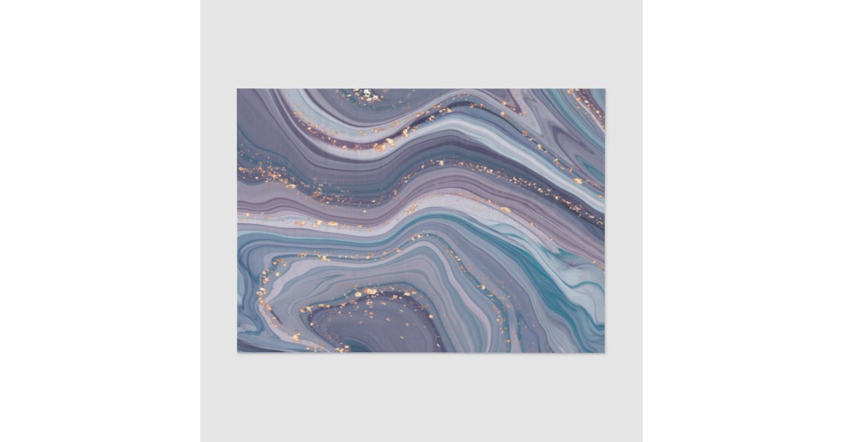 Purple & Gray Liquid Marble Tissue Paper | Zazzle