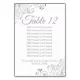 Purple & Gray Wedding Table Number Seating Chart | Zazzle