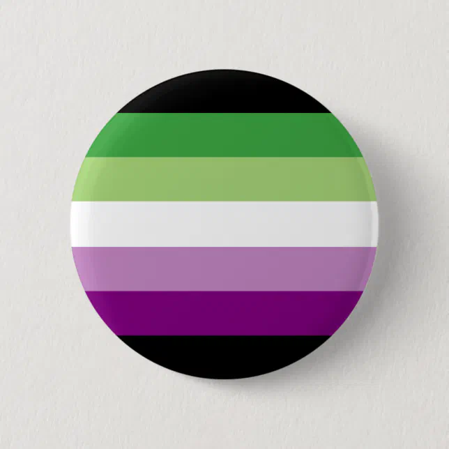 Purple Green Ace Aro Asexual Aromantic Acearo Button | Zazzle