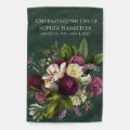 Purple Green Floral Memorial Funeral Garden Flag | Zazzle