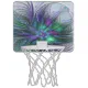 Purple Green Flower Modern Abstract Art Fractal Mini Basketball Hoop ...