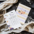 Purple Halloween Little Boo Baby Shower Bingo Game | Zazzle