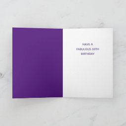 Purple Happy 50th Birthday Card | Zazzle