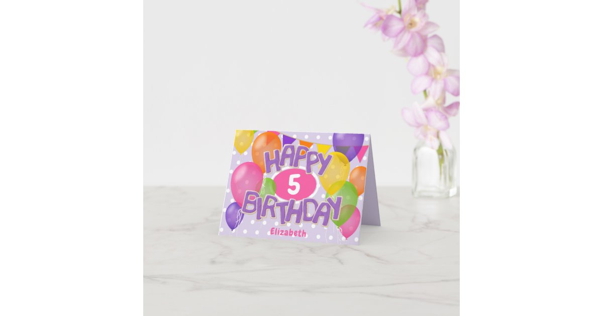 purple happy birthday cutout cookies w balloons card | Zazzle
