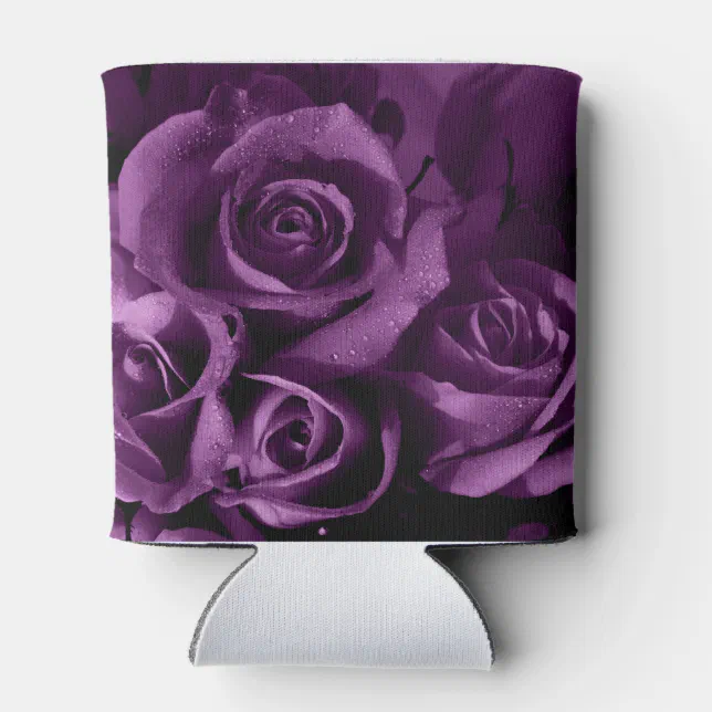 Purple Haze Rose-Custom Can Cooler | Zazzle