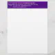 Purple Heading of Business Letterhead | Zazzle