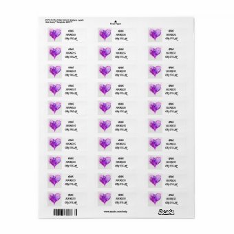 **PURPLE HEART** ADDRESS LABEL | Zazzle