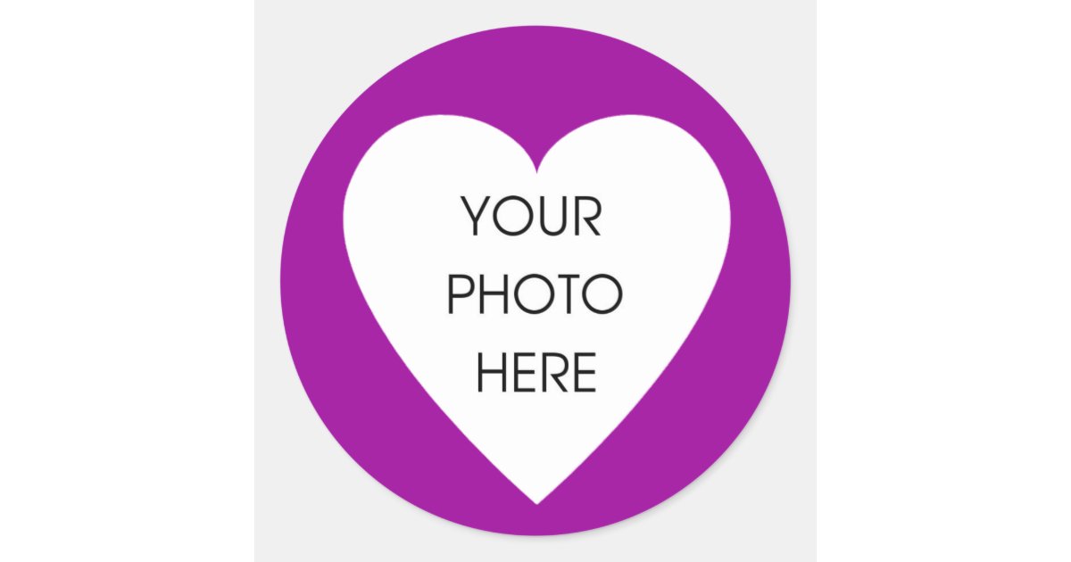 Purple Heart Border Stickers | Zazzle