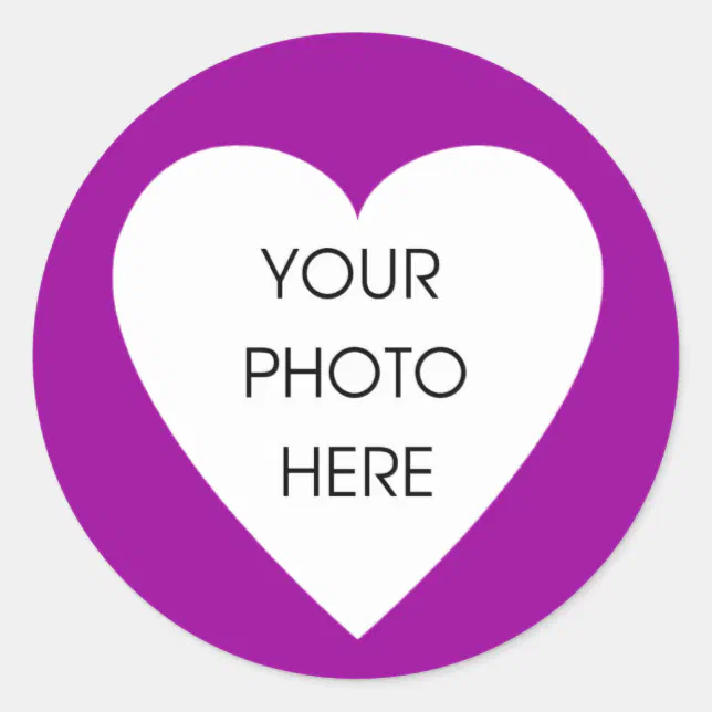 Purple Heart Border Stickers | Zazzle