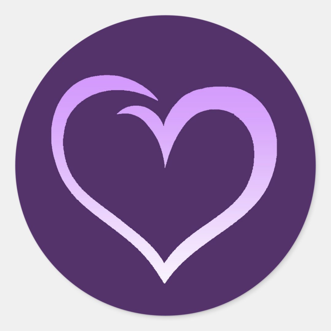 Purple Heart Logo Sticker | Zazzle