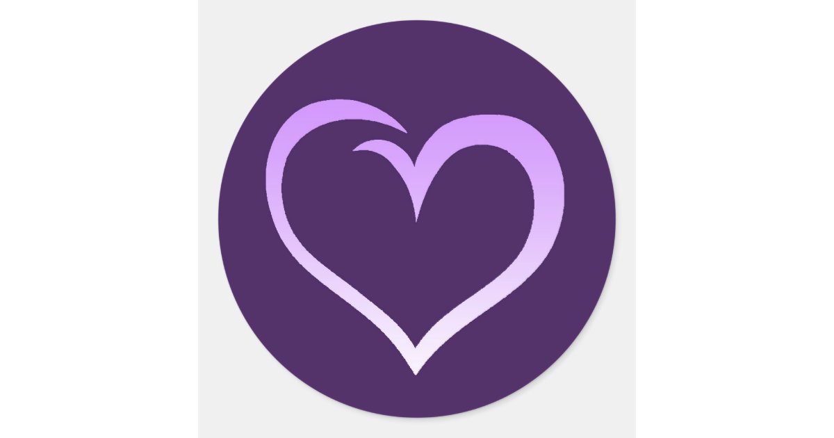 Purple Heart Logo Sticker | Zazzle