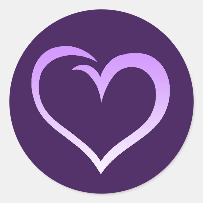 Purple Heart Logo Sticker | Zazzle.com