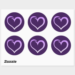 Purple Heart Logo Sticker | Zazzle