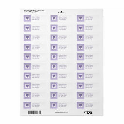 Purple Heart Return Address Labels | Zazzle