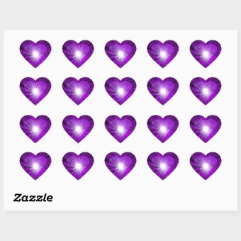 Purple Heart sticker heart shape | Zazzle