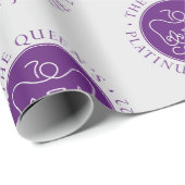 Purple HM Queen Platinum Jubilee Wrapping Paper | Zazzle